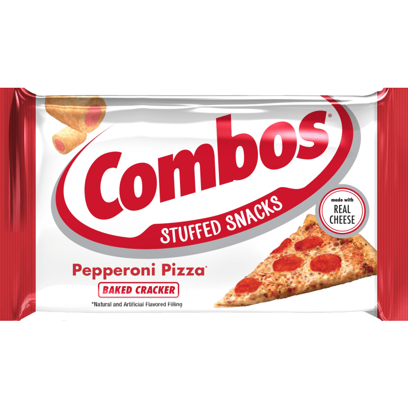 COMBOS Pepperoni Pizza Cracker Baked Snacks, 1.8 oz Bag | COMBOS®